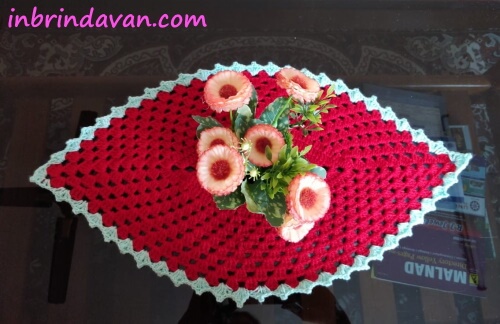 Crochet Table Runner GC06 • inbrindavan.com